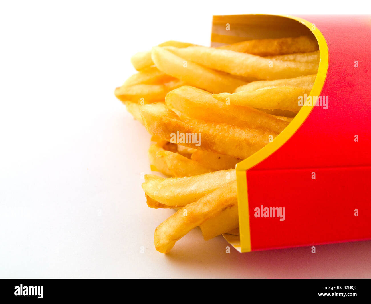 Salty Greasy French Freedom Fries Fast Food On White Background Stock ...