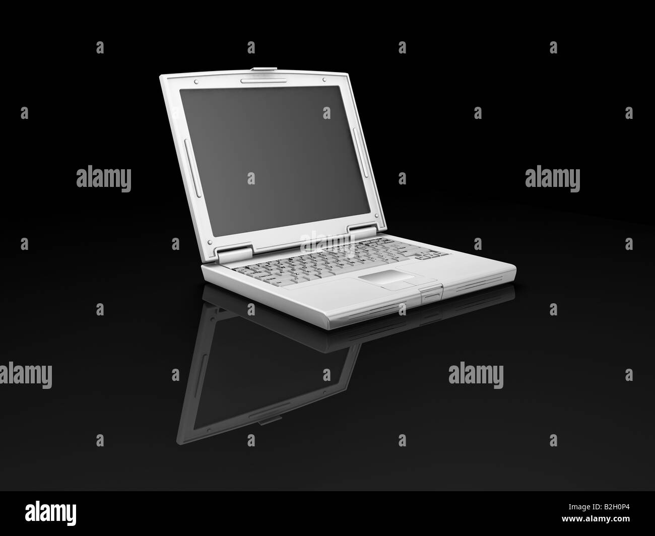 3D render of a laptop Stock Photo - Alamy