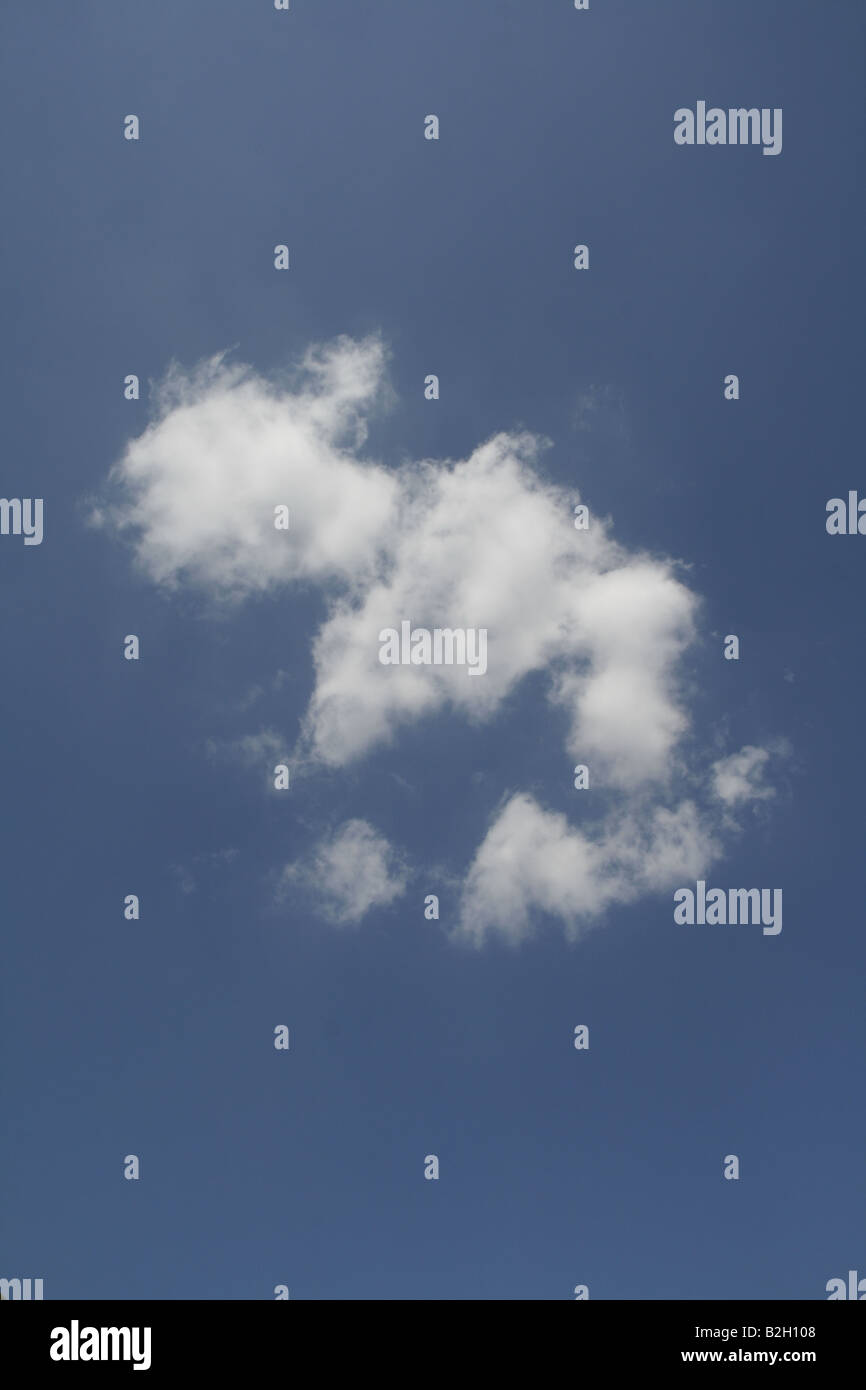 one single cloud in blue sky Stock Photo - Alamy