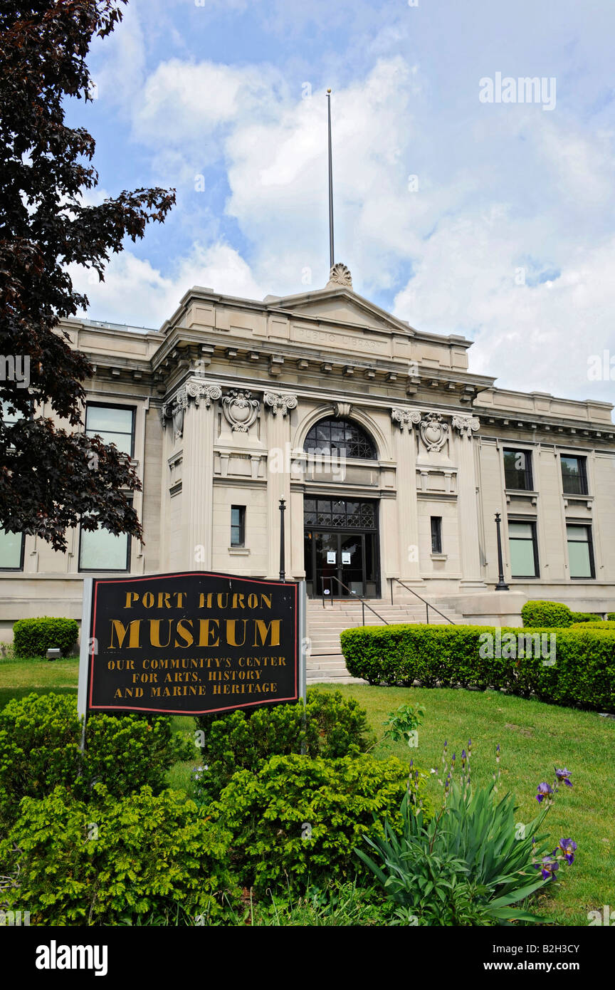 Port Huron Michigan Museum for arts history marine heritage Stock Photo ...