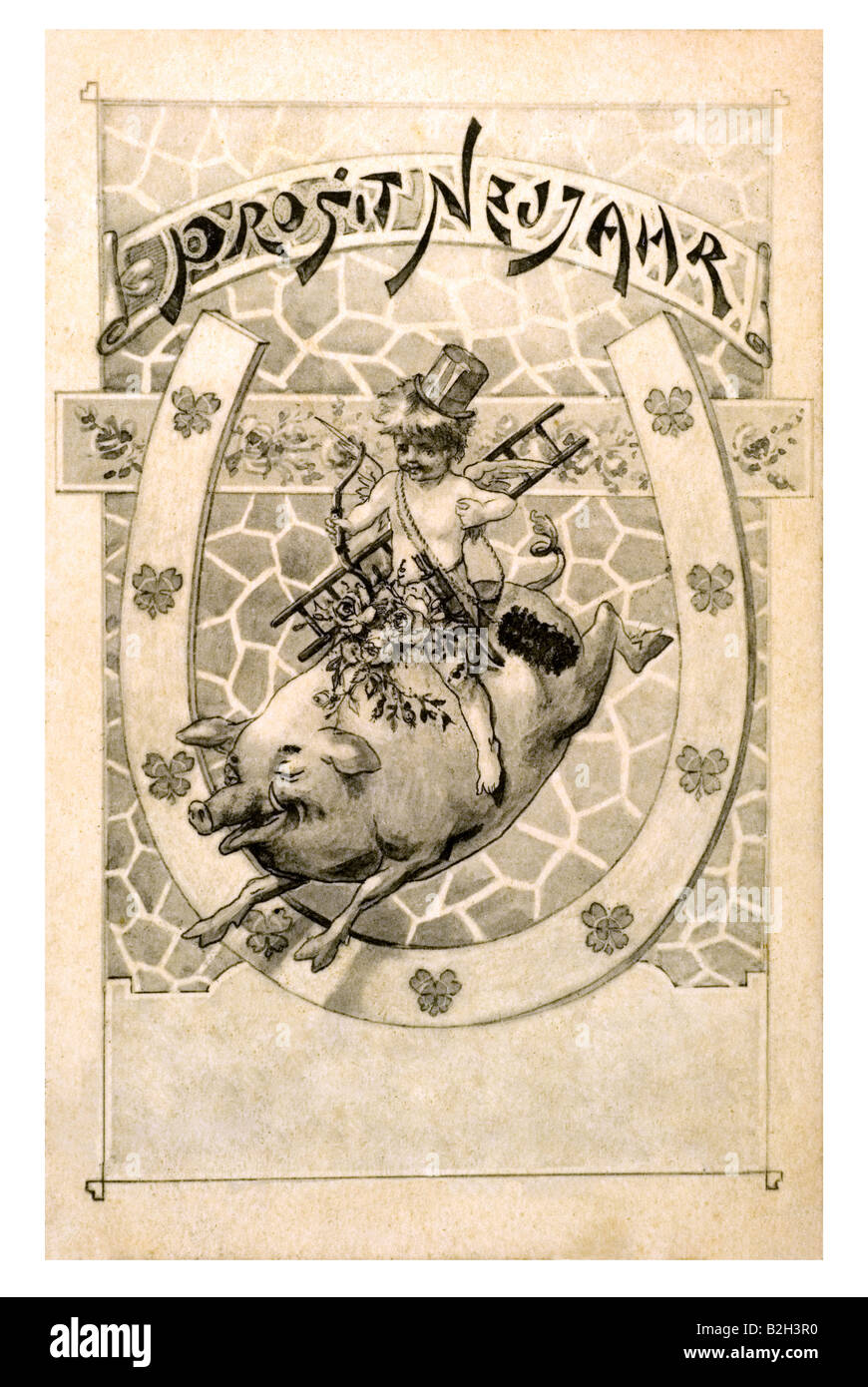 New year postcards Cut Out Stock Images & Pictures - Alamy