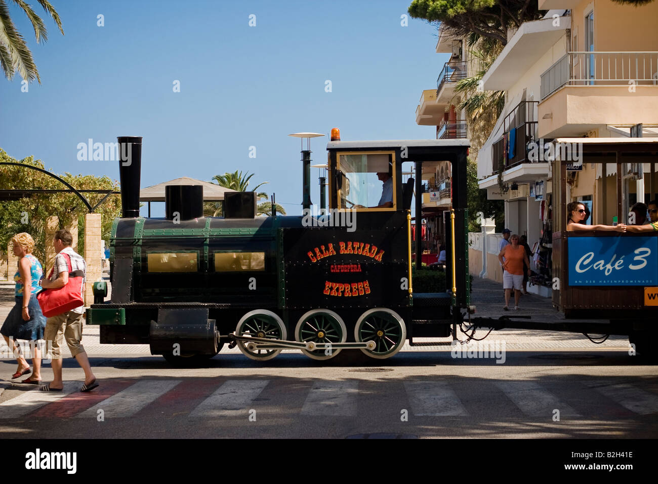 Excursion train Cala Ratjada Express in Cala Ratjada, Majorca, Spain ...