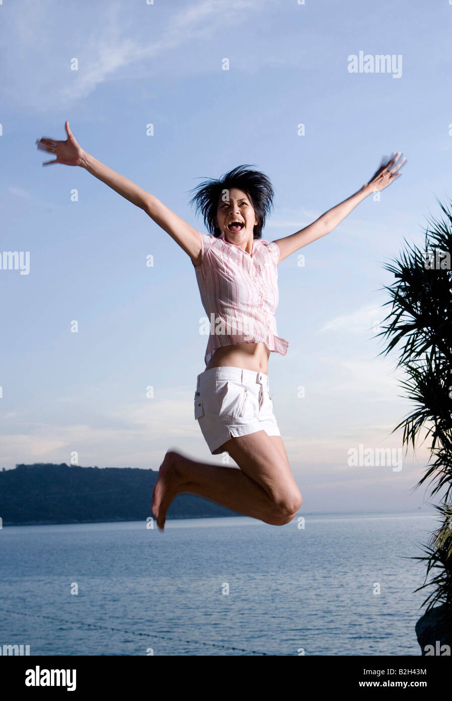 Blurred woman jumping water hi-res stock photography and images - Alamy