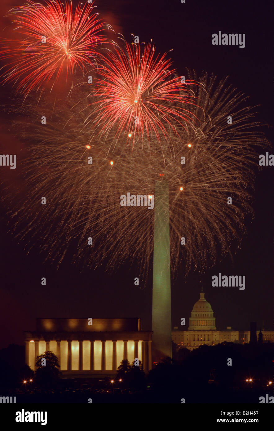 Washington dc fireworks hi-res stock photography and images - Alamy