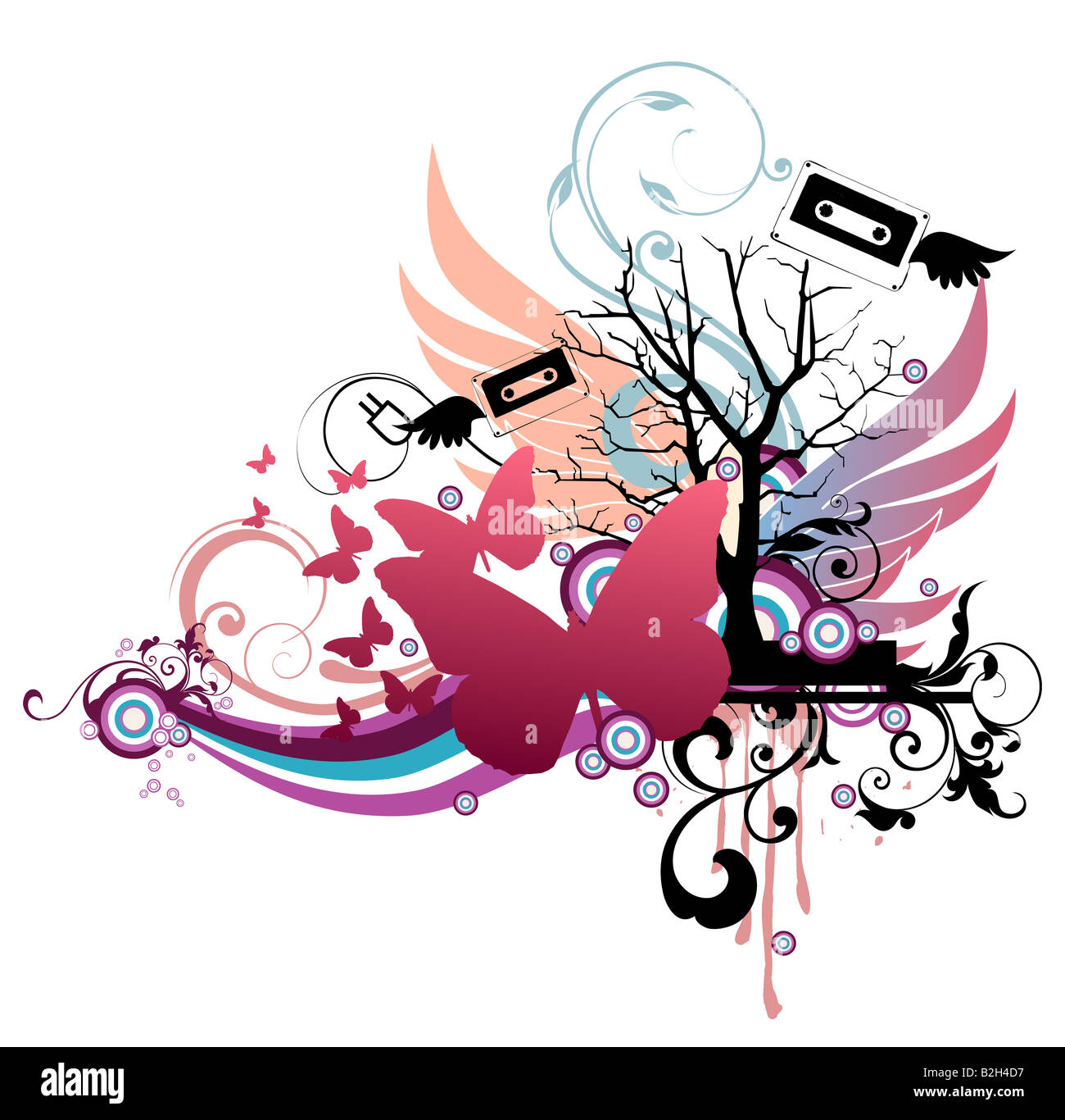 illustration drawing of abstract background Stock Photo - Alamy