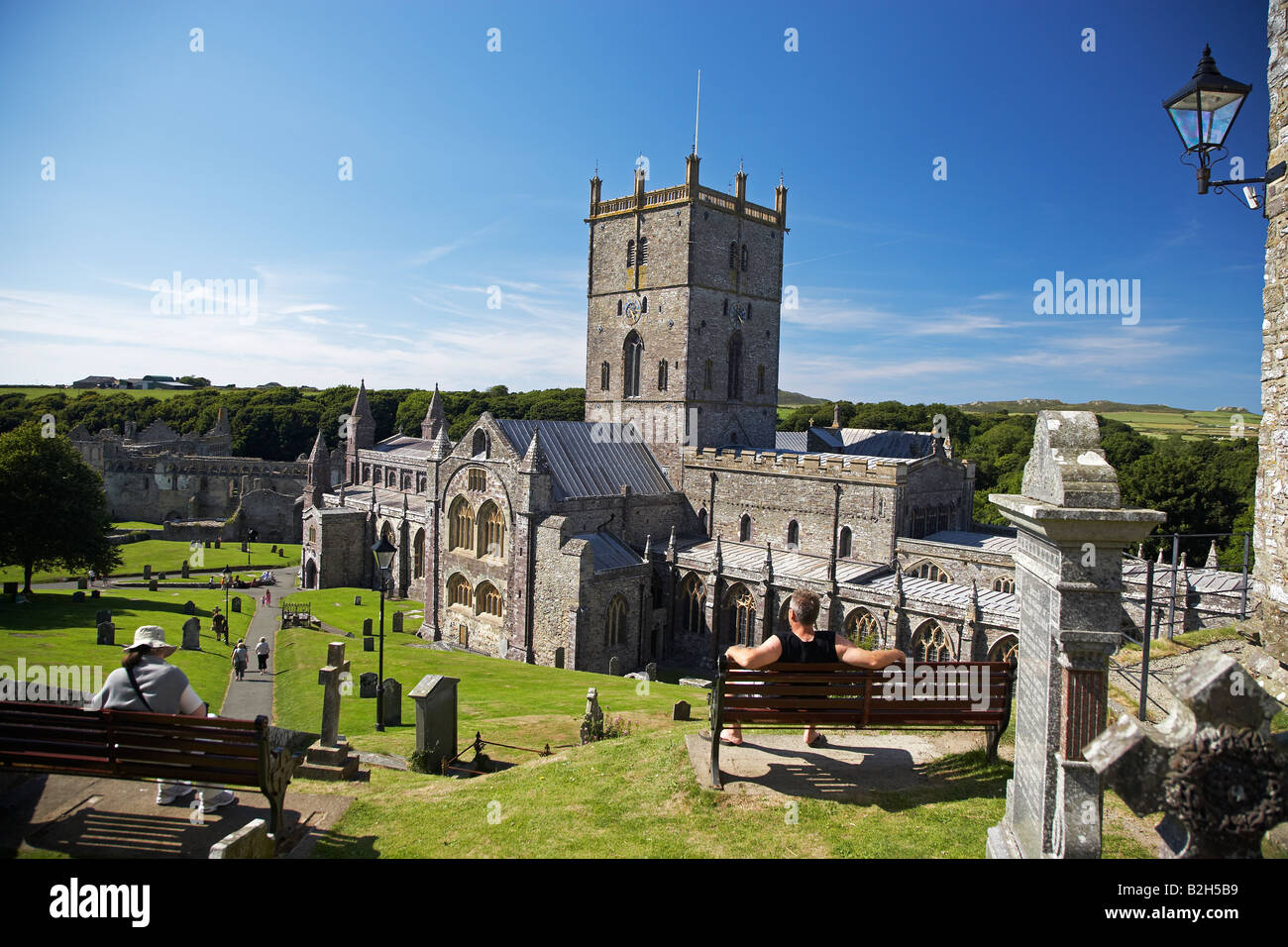 St David's Cathedral St David's Pembrokeshire, West Wales, UK Stock ...