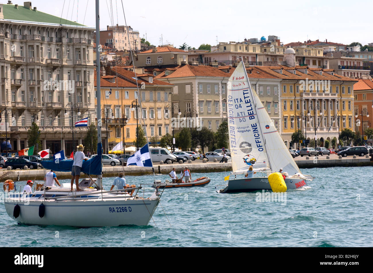 Sailboats Trieste Italy Europe Stock Photo - Alamy