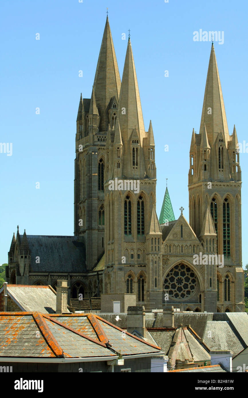Truro Cathedral Cornwall UK Stock Photo - Alamy