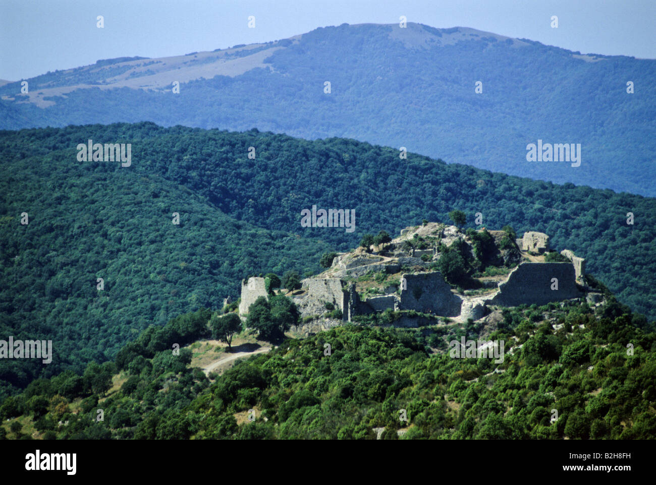 Ruins of Termes Castle, Aude, France Stock Photo - Alamy