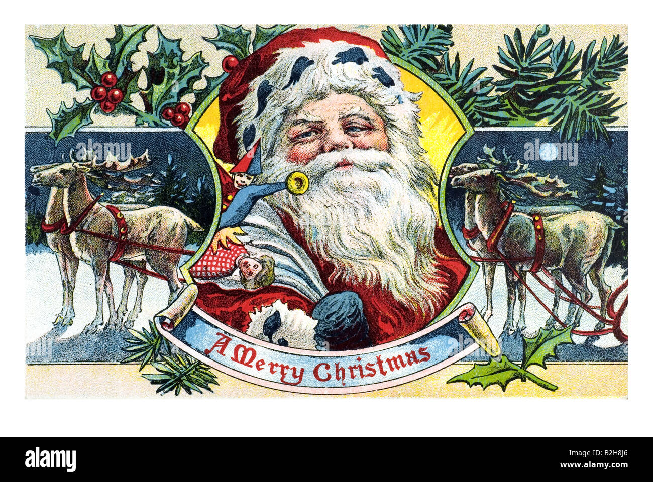 Father christmas in old Cut Out Stock Images & Pictures - Alamy