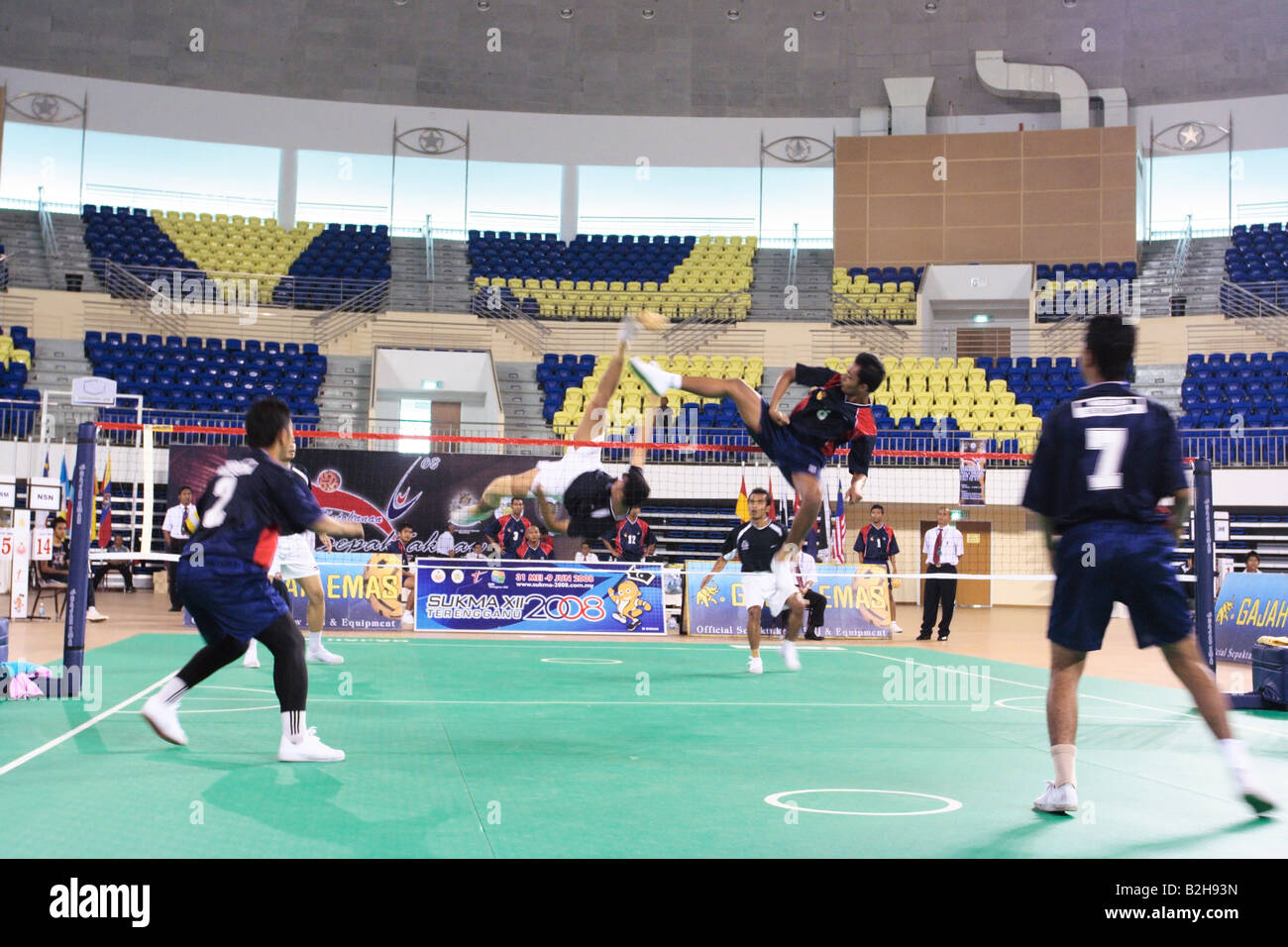 Traditional game of Sepak Takraw Stock Photo - Alamy