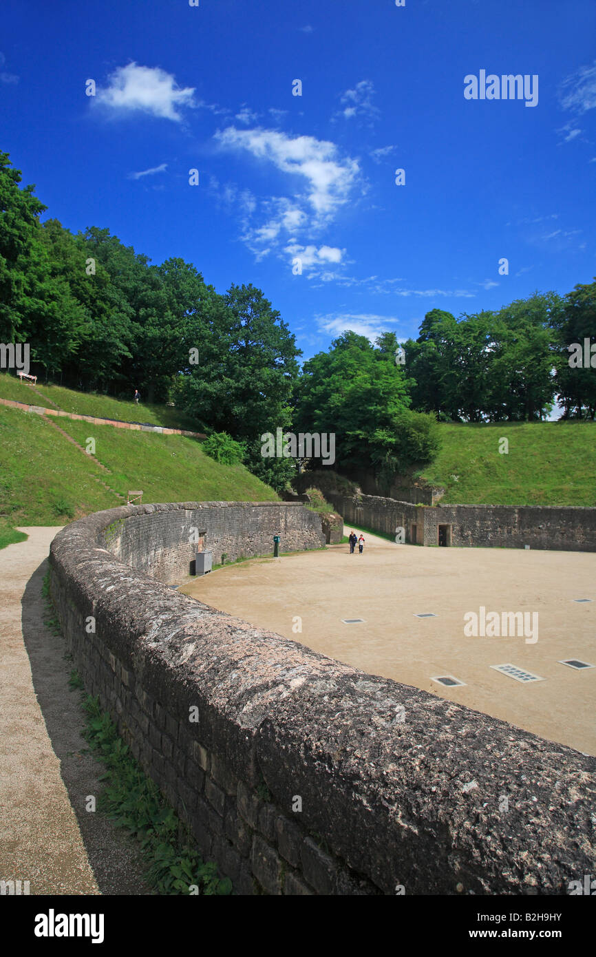 Roman amphitheatre, Trier Stock Photo - Alamy