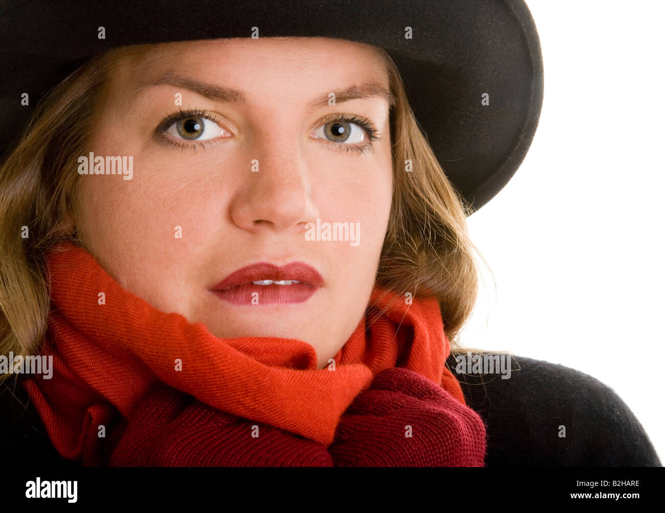 portrait woman hat scarflady madam jet set smart set haut monde woman ...