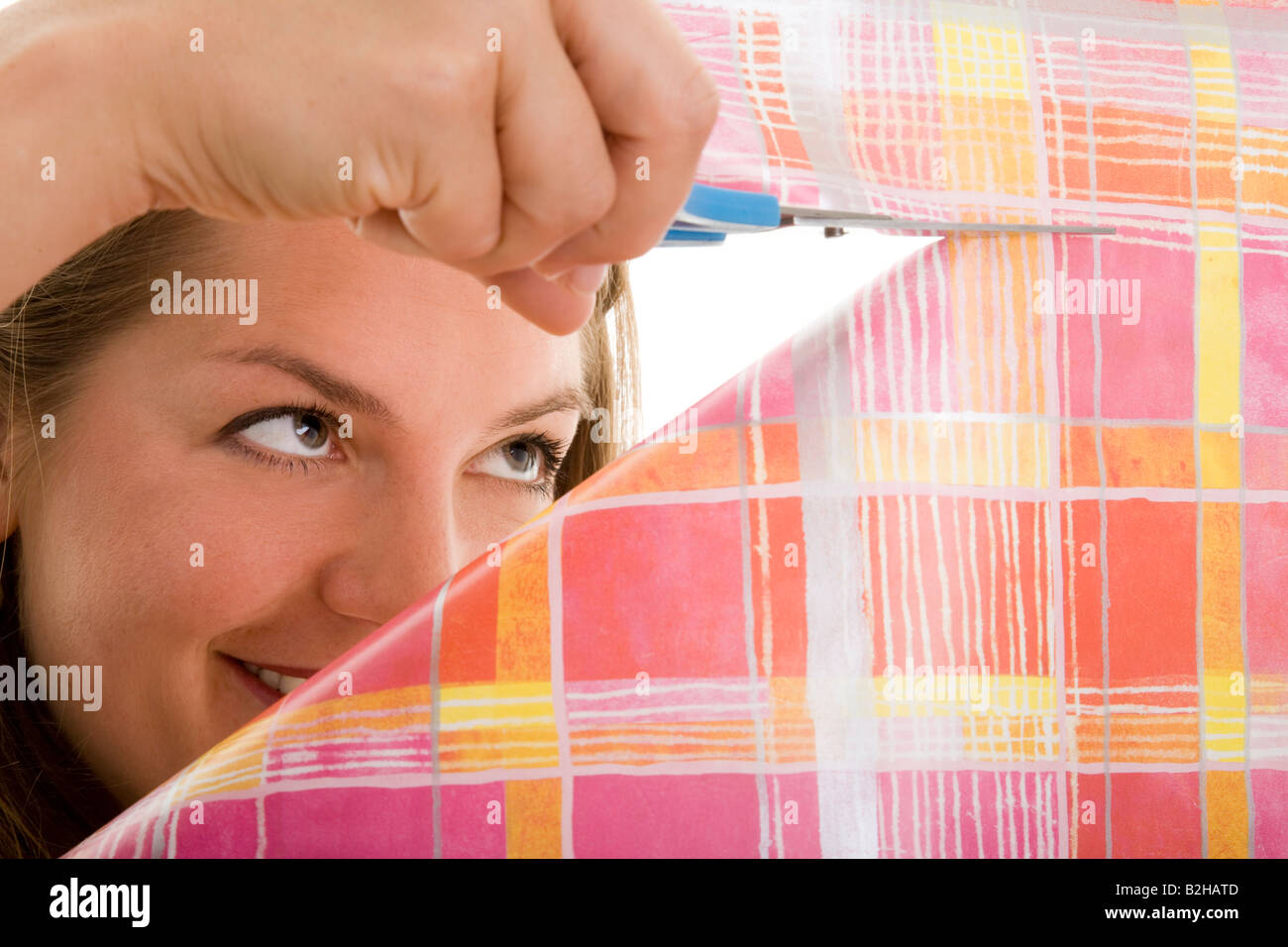 fancy paper wrapping paper cutting woman Stock Photo - Alamy