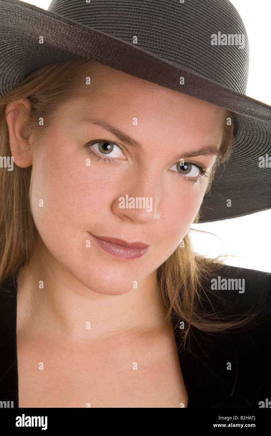 portrait woman hat lady madam jet set smart set haut monde woman of the ...