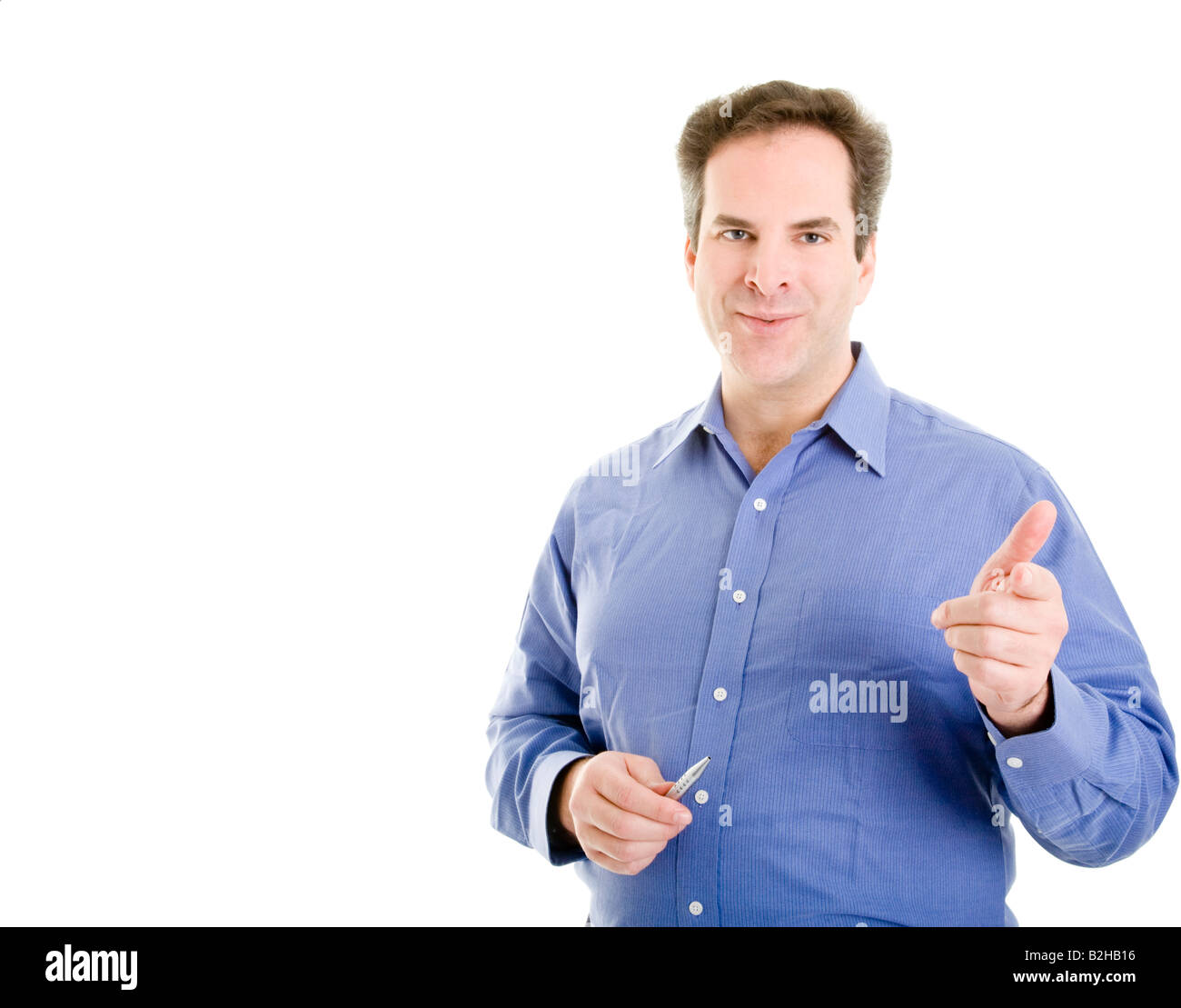orating explaining businessman salesman tradesman Stock Photo - Alamy