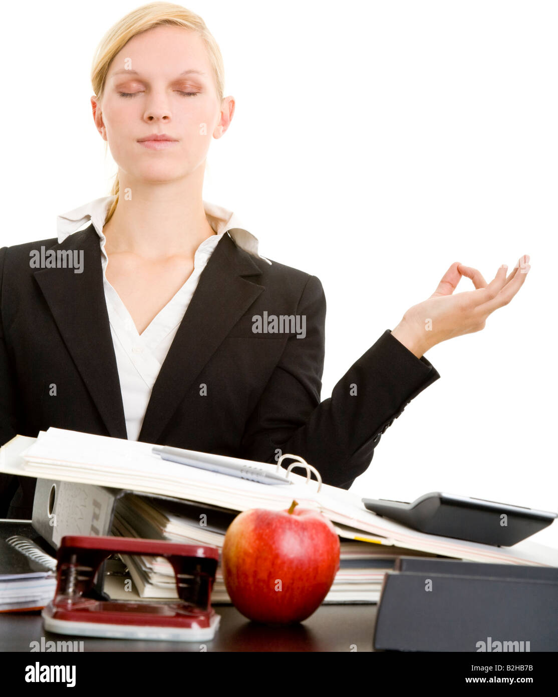 relaxing balance office clerical job business woman manager young ...