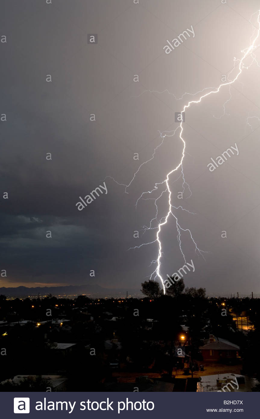 One Single Lightning Bolt High Resolution Stock Photography and Images ...