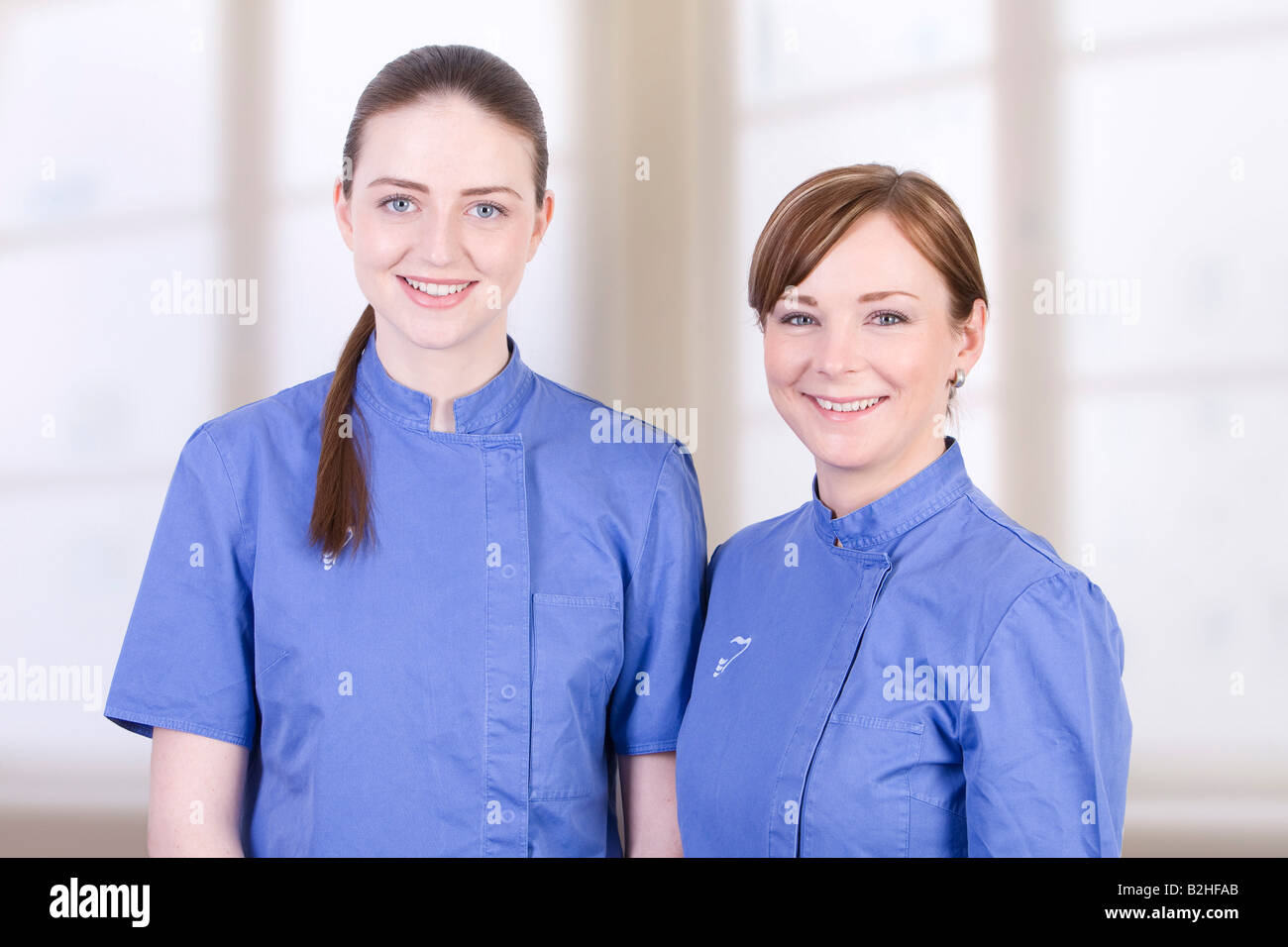 portrait of two nurses Stock Photo - Alamy