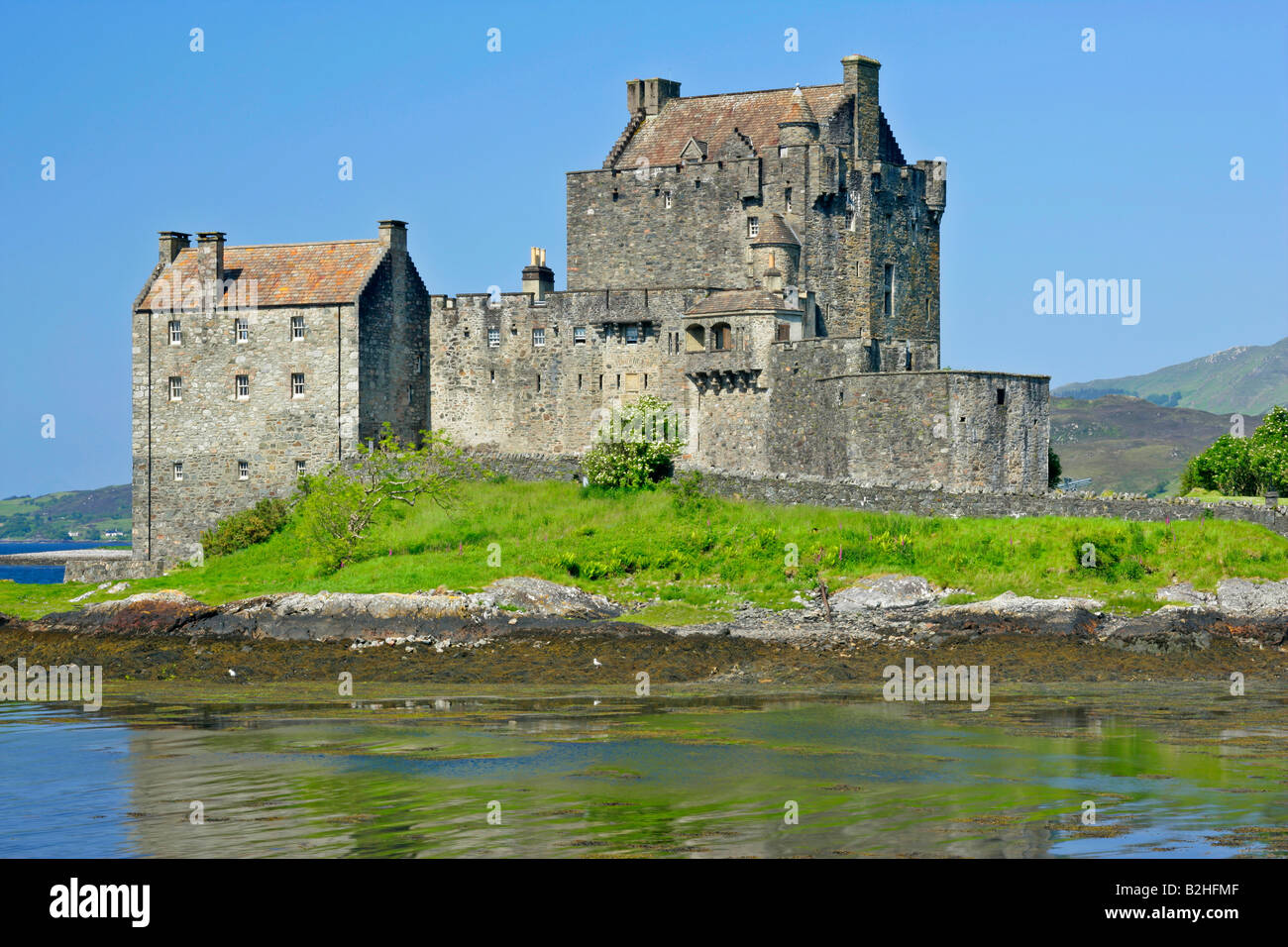 Eilean Donan Castle Loch Duich Kyle of Lochalsh Highlands Scotland UK ...