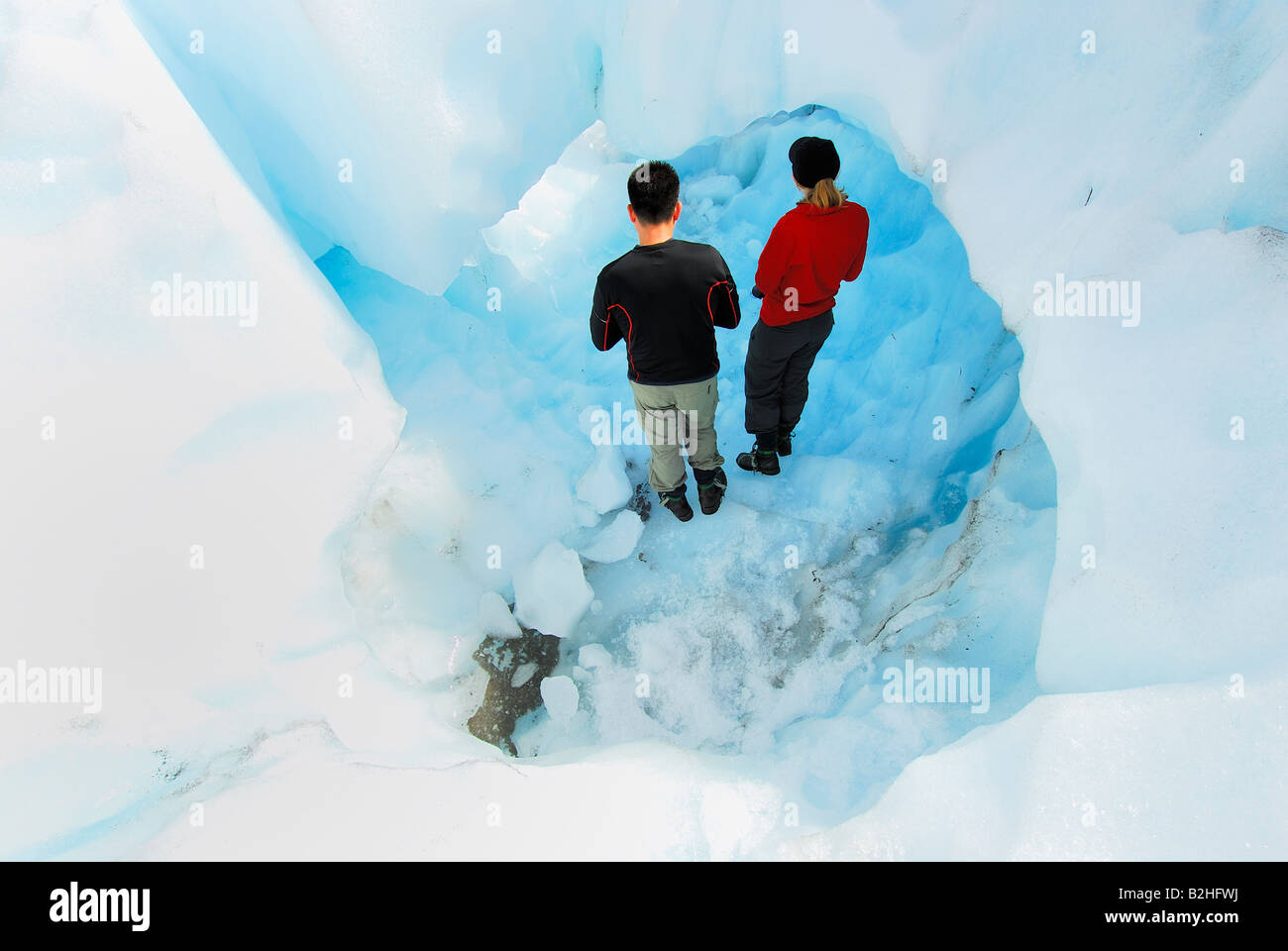 ice wandering wanderers arche Franz Josef Glacier Westland NP National ...
