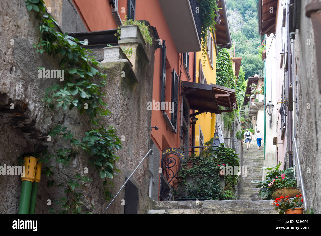 Varenna, Lake Como. Lane. Italy Stock Photo - Alamy