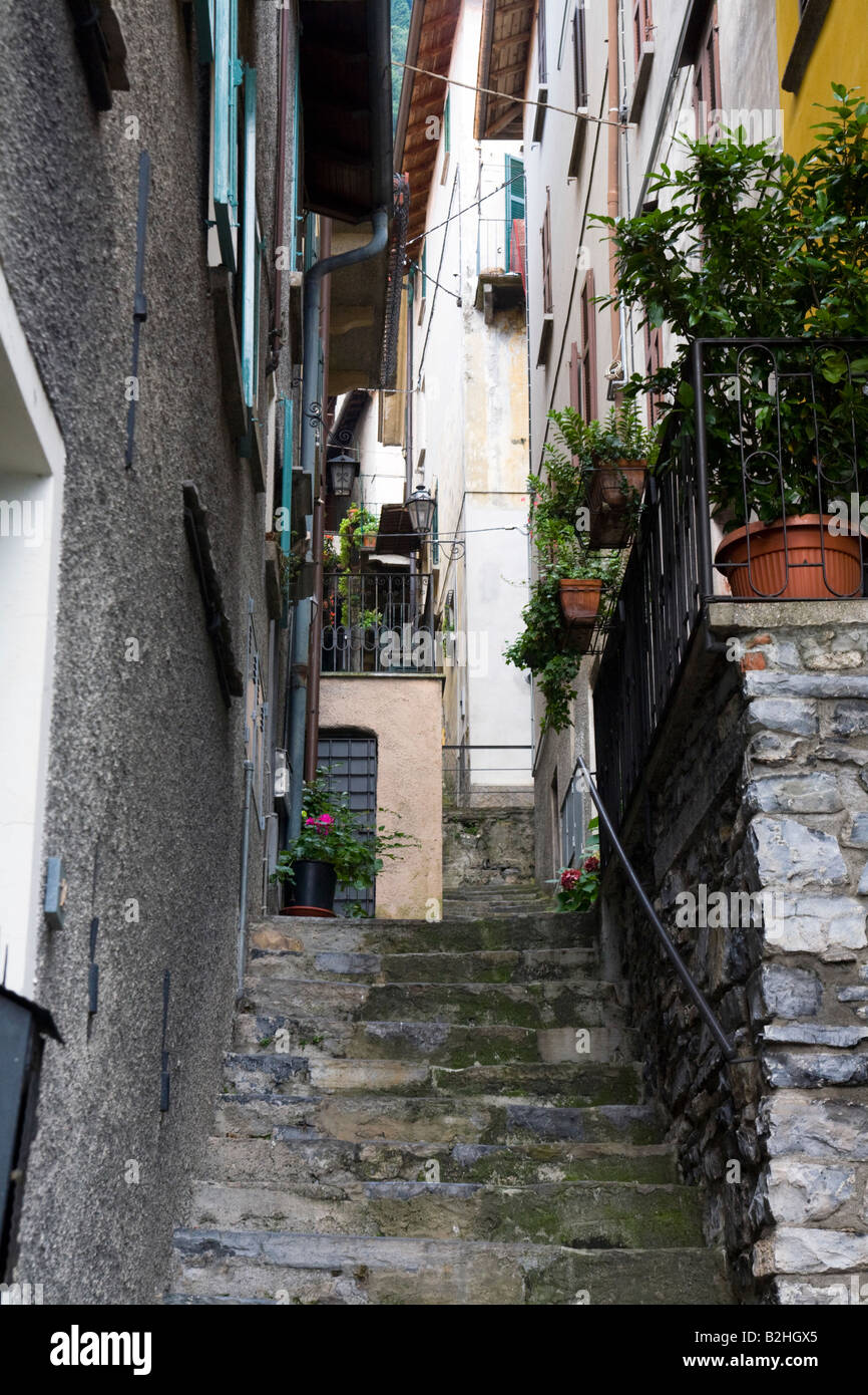 Varenna, Lake Como. Lane. Italy Stock Photo - Alamy