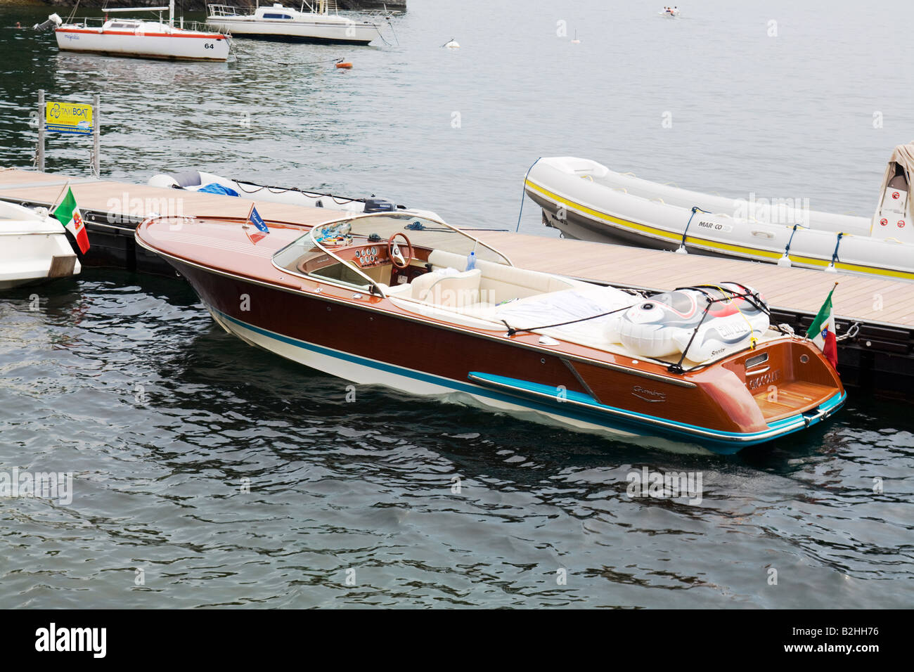 Colombo motorboat on lake Como, Italy Stock Photo - Alamy