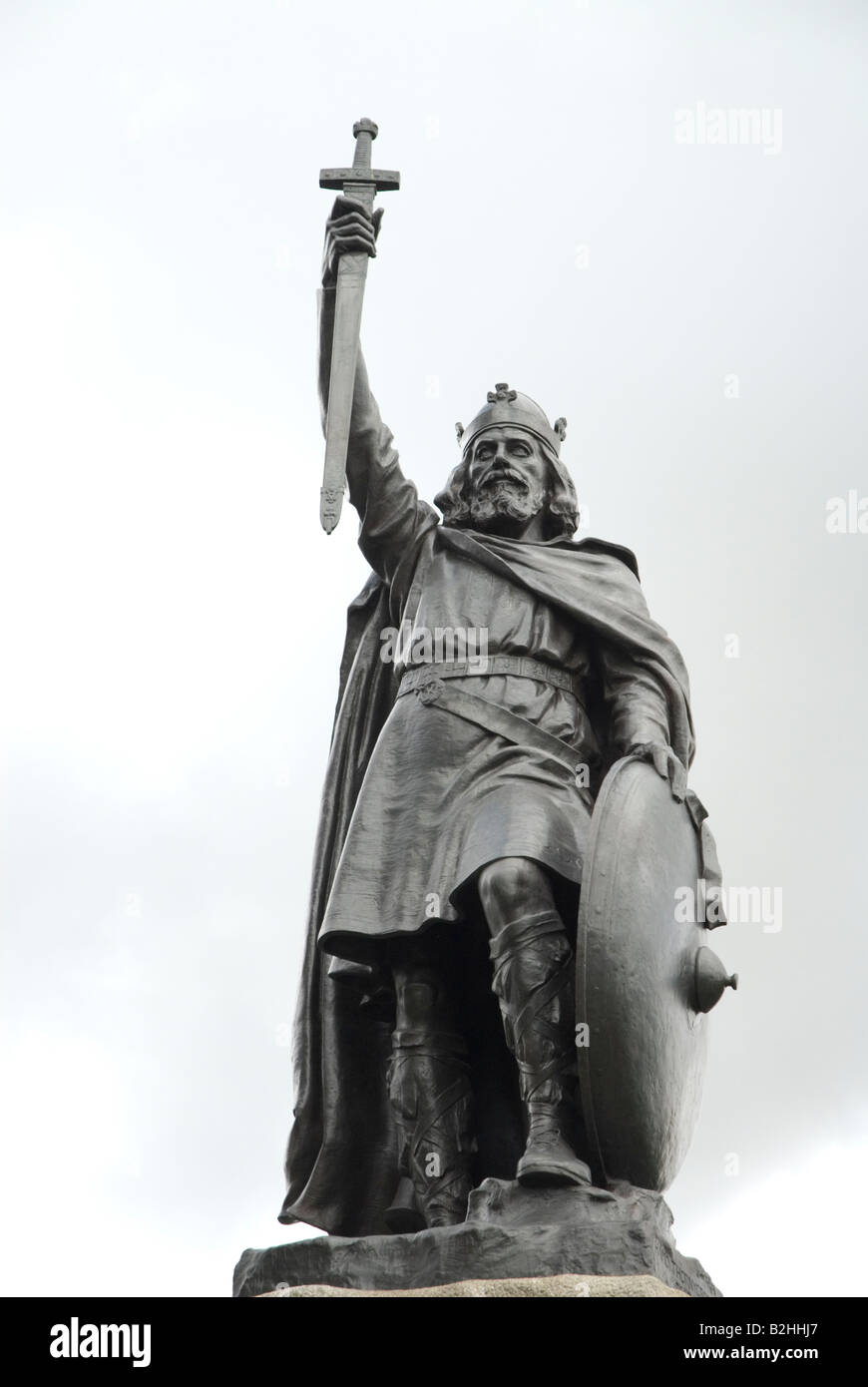King Alfred's Statue in Winchester Stock Photo - Alamy