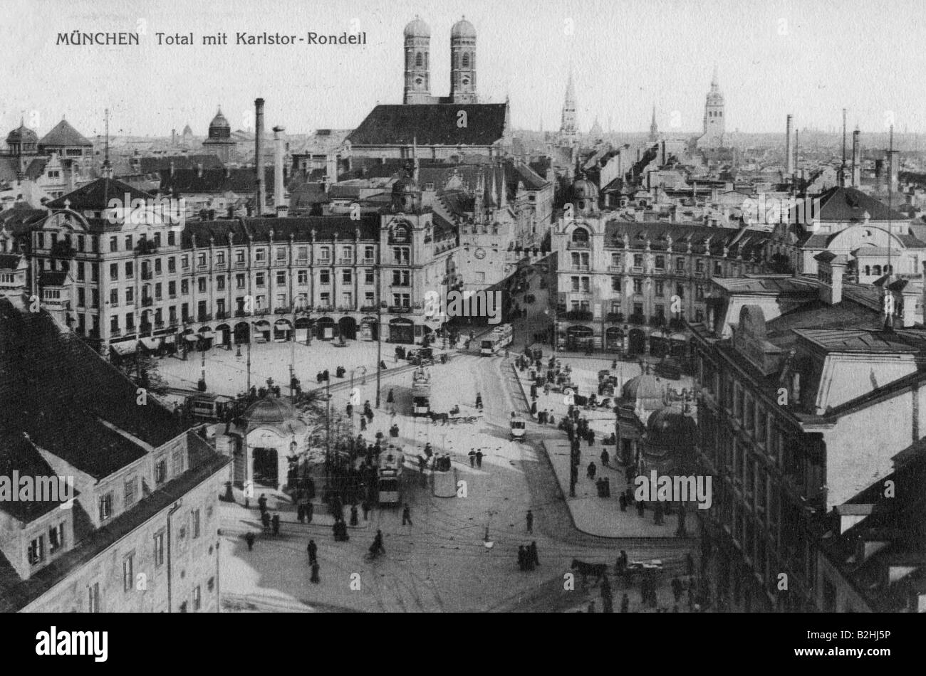 Munich karls square stachus hi-res stock photography and images - Alamy