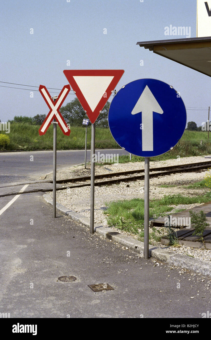 Traffic sign st andrews cross hi-res stock photography and images - Alamy