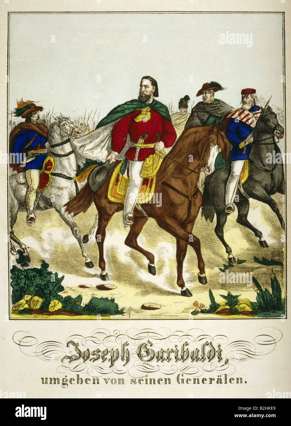 Garibaldi, Giuseppe, 4.7.1807 - 2.6.1882, Italian freedom fighter, full ...