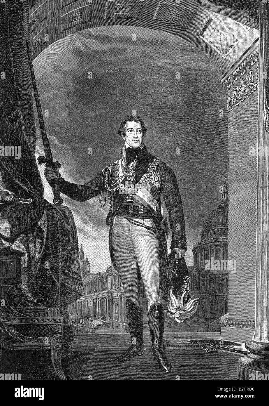 Arthur wellesley duke of wellington Black and White Stock Photos ...