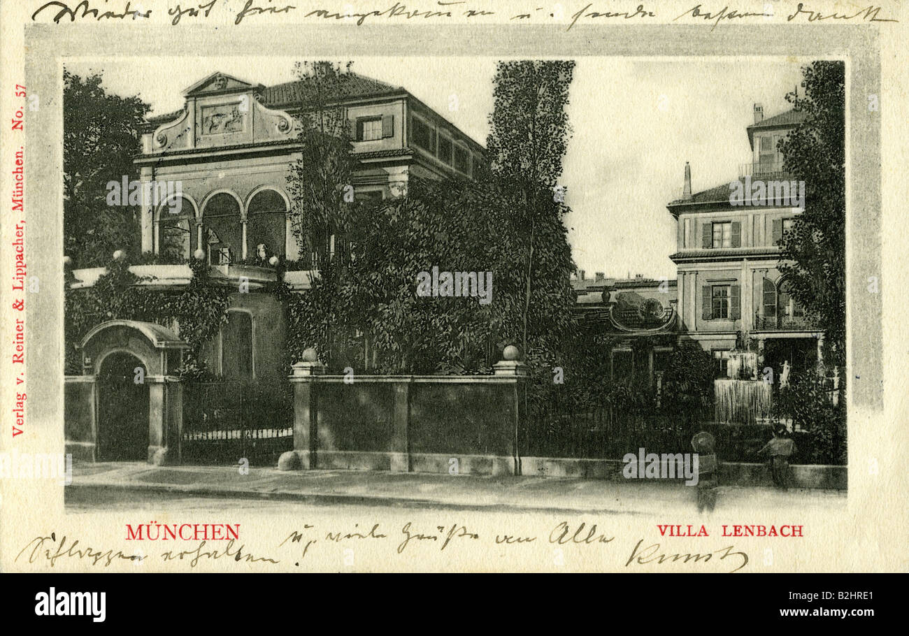 geography/travel, Germany, Lenbachhaus, built erbaut 1887 - 1891 ...