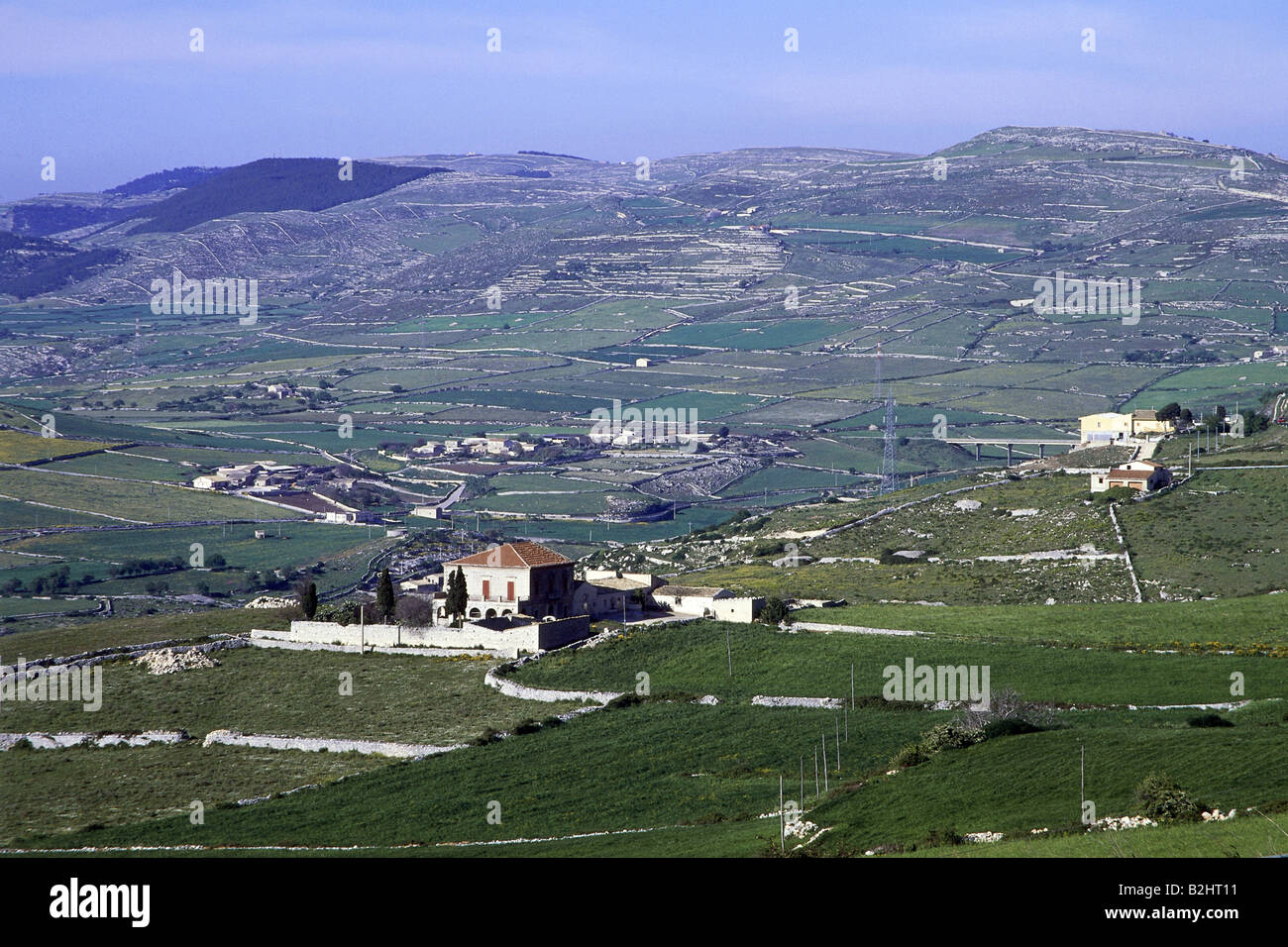 Landscape and typical farm near comiso hi-res stock photography and ...
