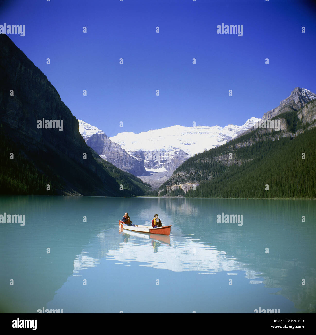 geography / travel, Canada, Banff National Park, lake Louise, boat ...