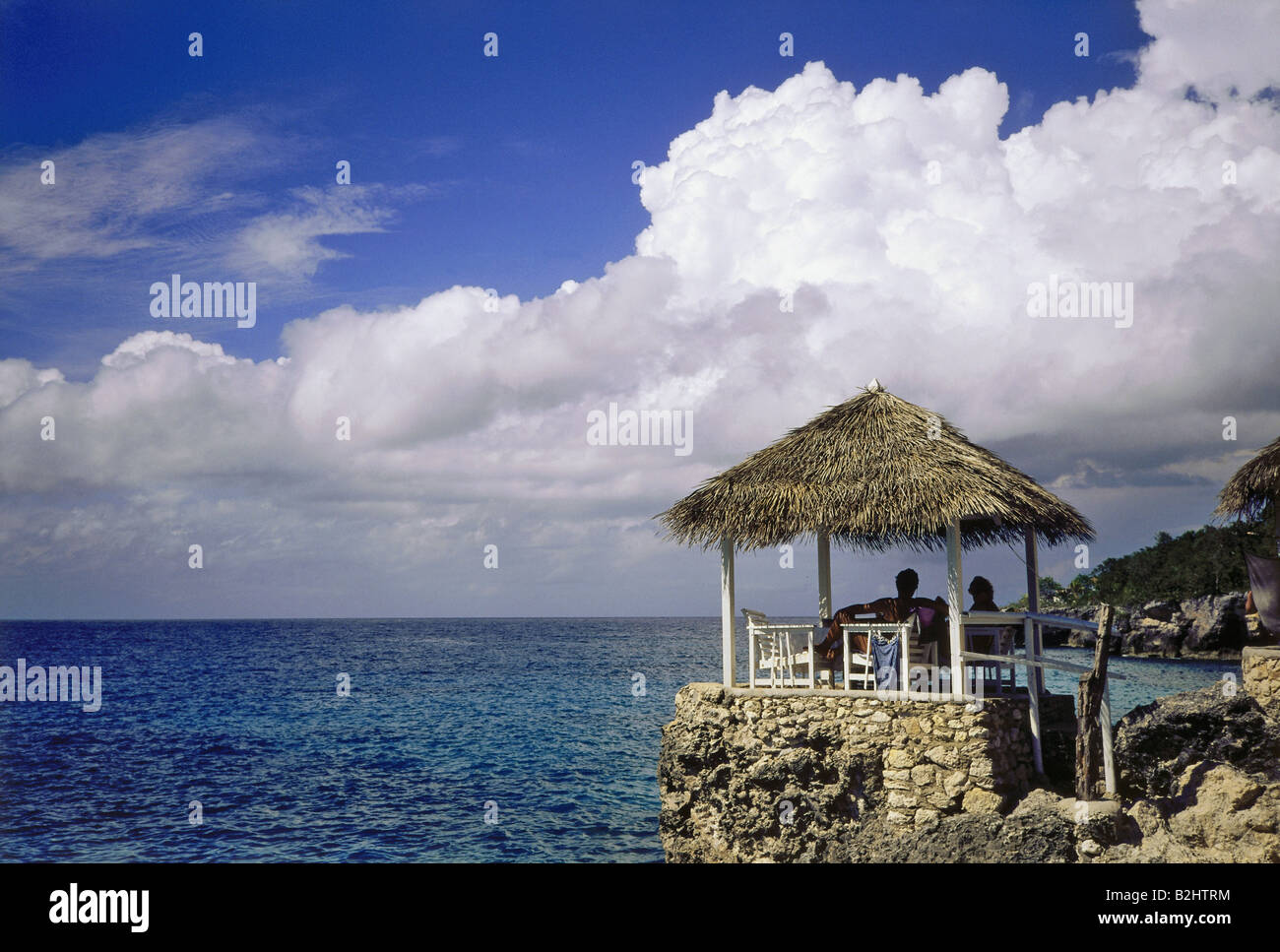 geography / travel, Jamaica, Negril, western Jamaica, hut by the sea ...