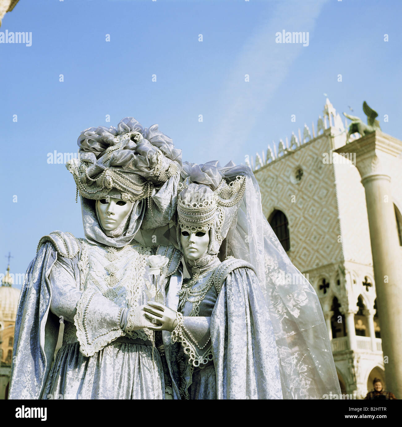 geography / travel, Italy, Venice, carnival, typical carnival masks ...