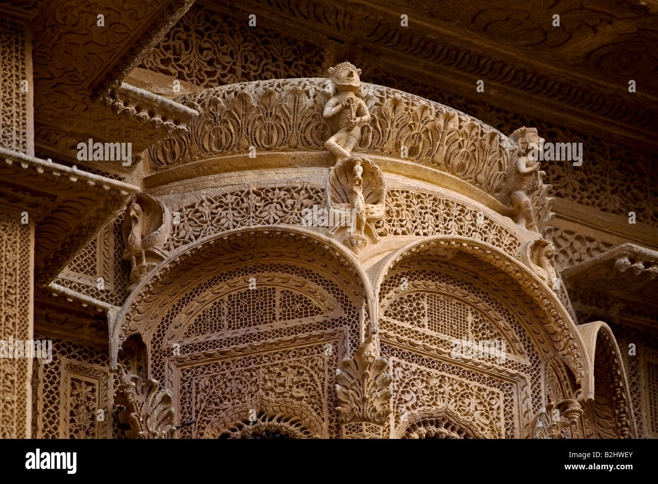 A hand carved SANDSTONE BAY WINDOW screen of the Mayors beautiful ...