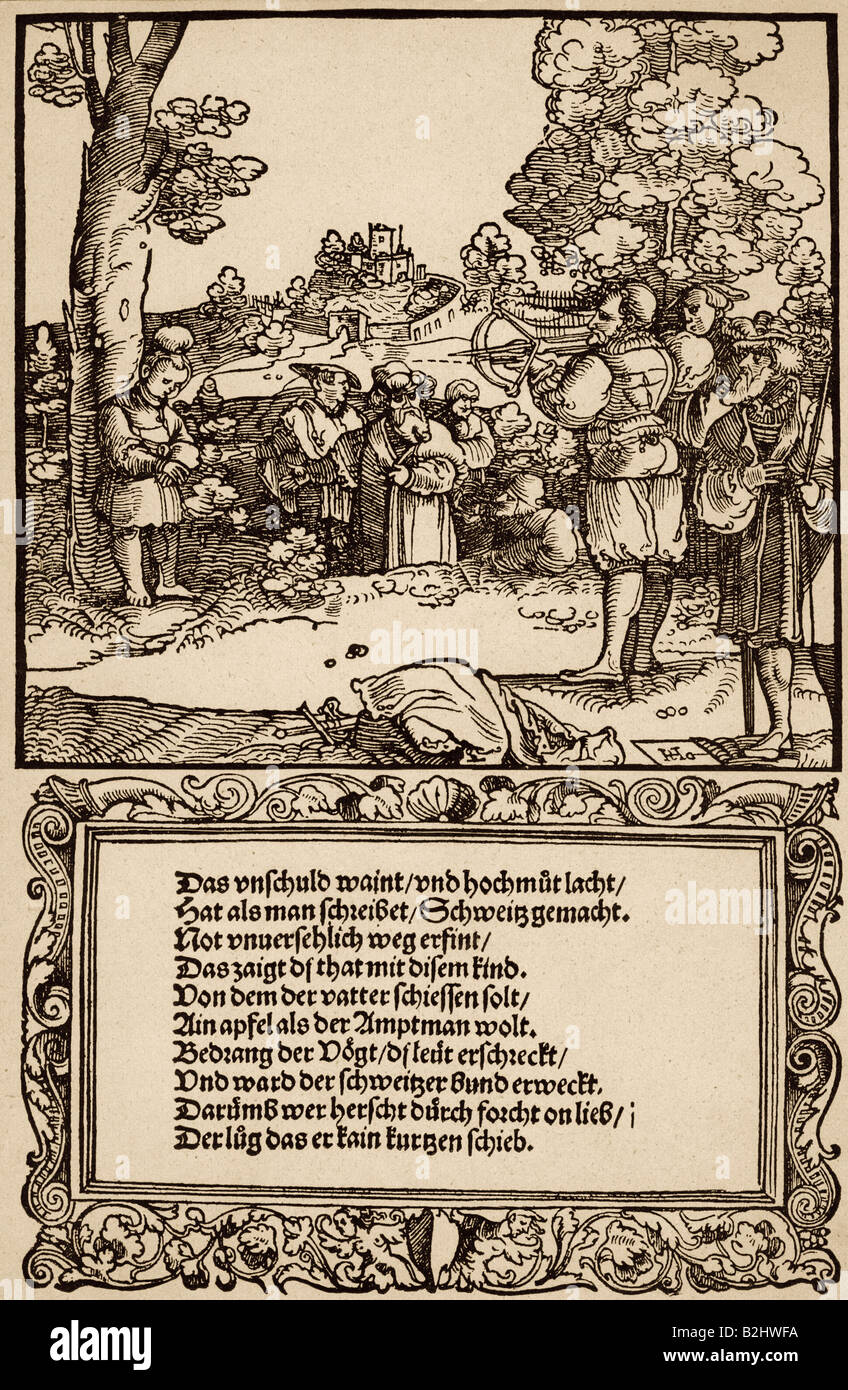 Tell, William, national hero of Switzerland, "The story of Wilhelm Tell ...