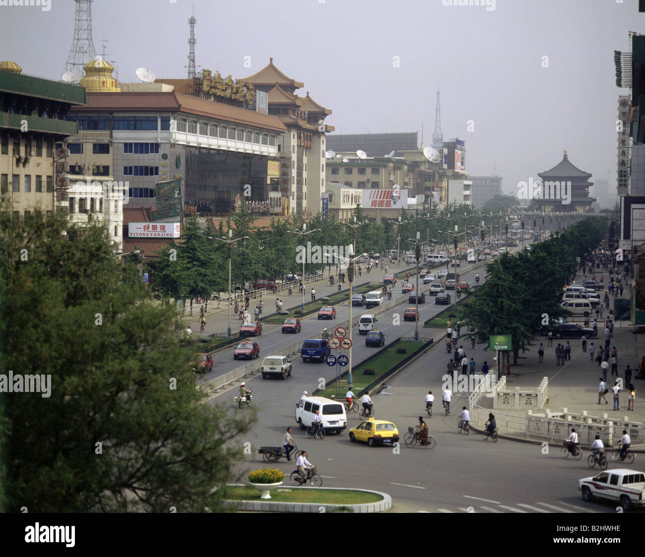 China city 90's hi-res stock photography and images - Alamy