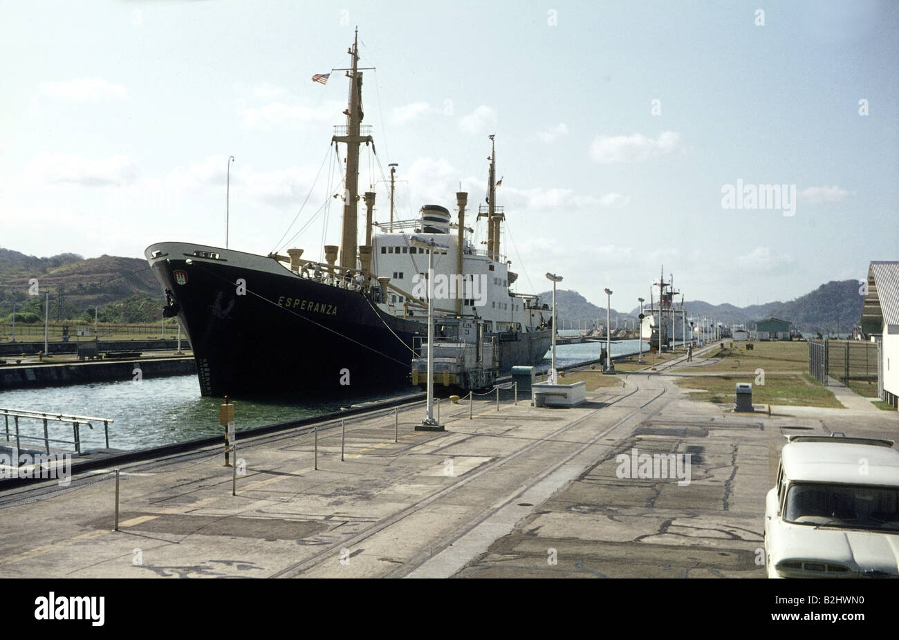 Panama canal exit pacific ocean hi-res stock photography and images - Alamy