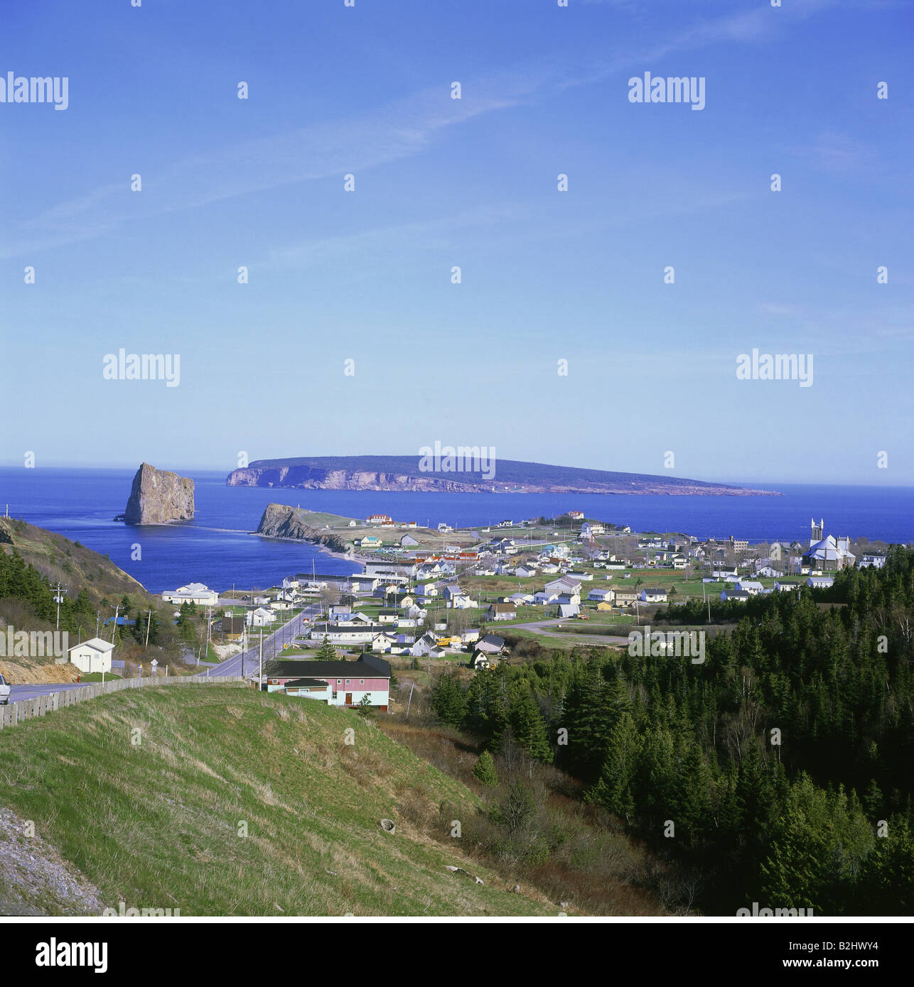 geography / travel, Canada, Quebec, peninsula Gaspe, view of Perce and ...