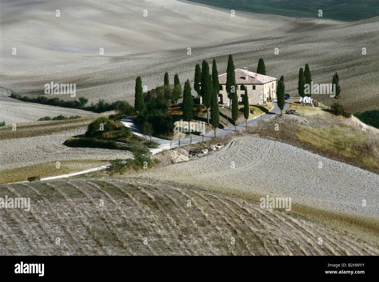 geography / travel, Italy, Tuscany, homestead and typical countryside ...