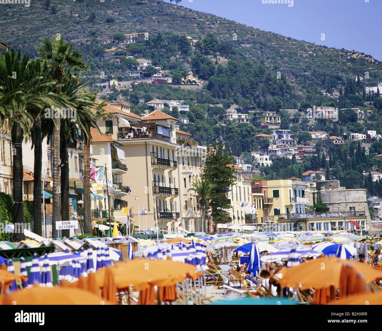 Alassio beach hi-res stock photography and images - Alamy