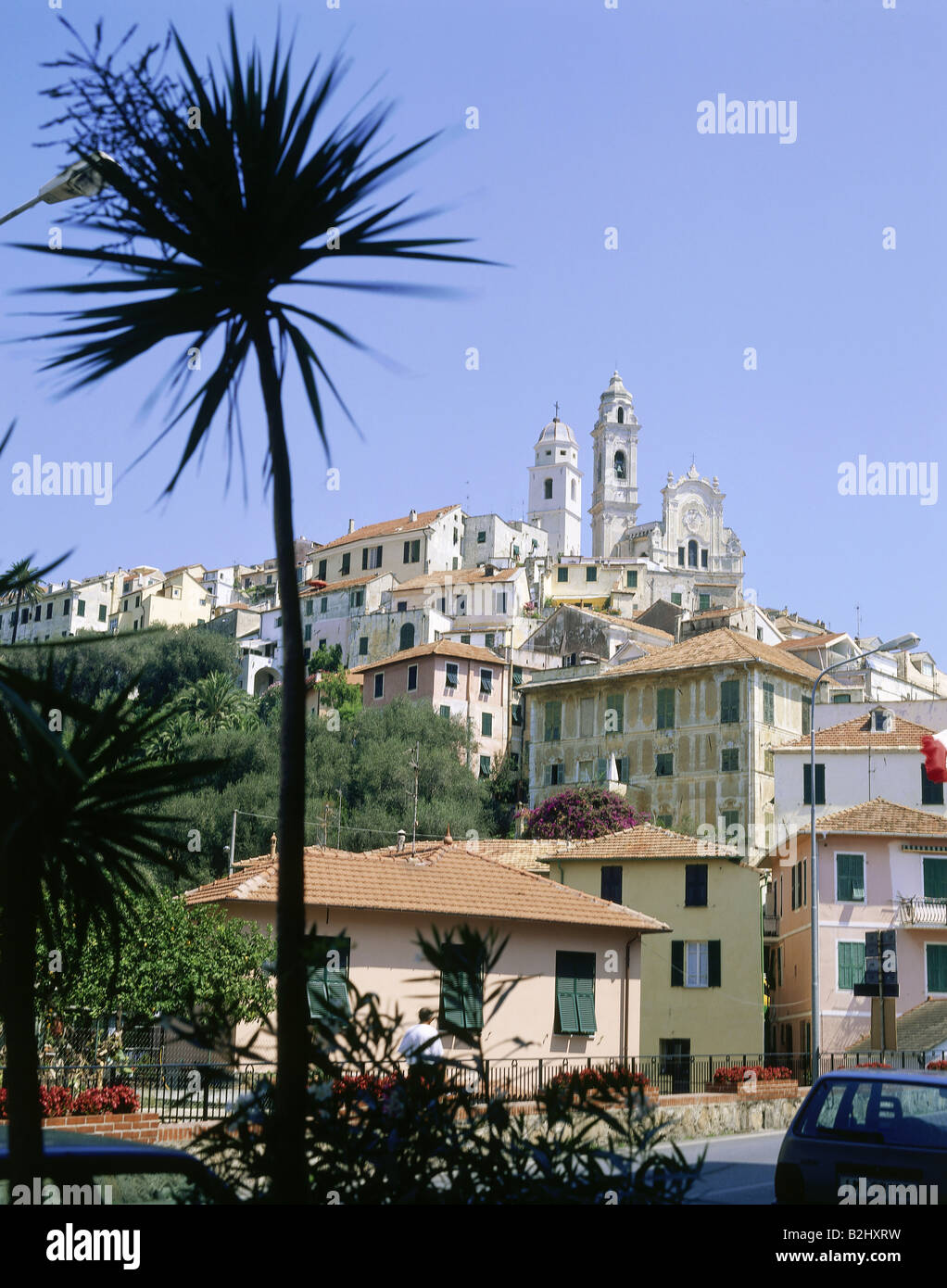 geography / travel, Italy, Cervo, view of the town Stock Photo - Alamy