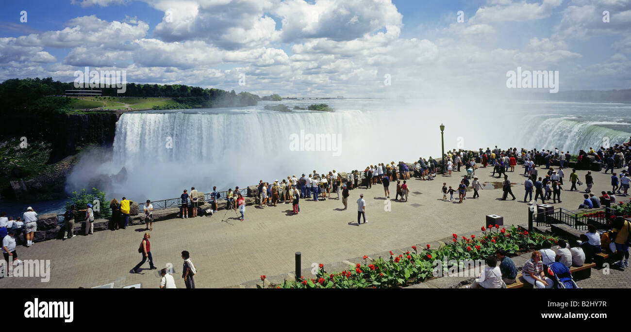 geography / travel, Canada, Niagara Falls, waterfall, tourists Stock ...