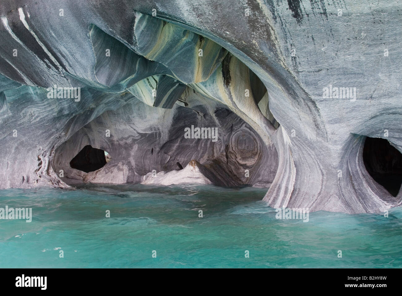 marble grotto General Carrera Lake Lago Buenos Aires Patagonia chile ...