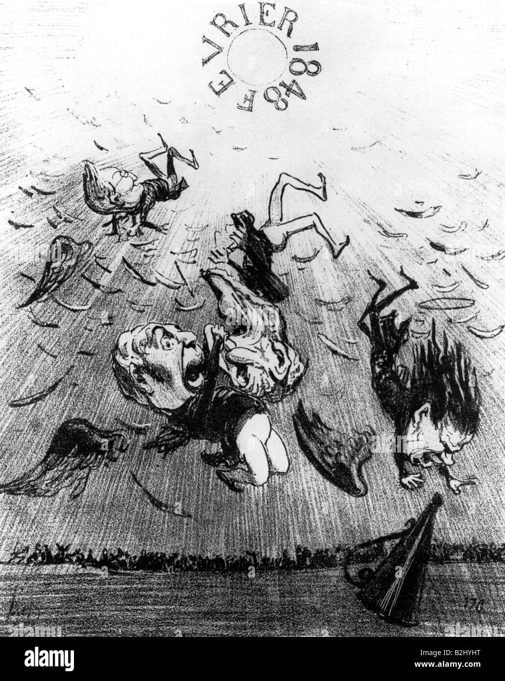 Honore daumier caricature Black and White Stock Photos & Images - Alamy