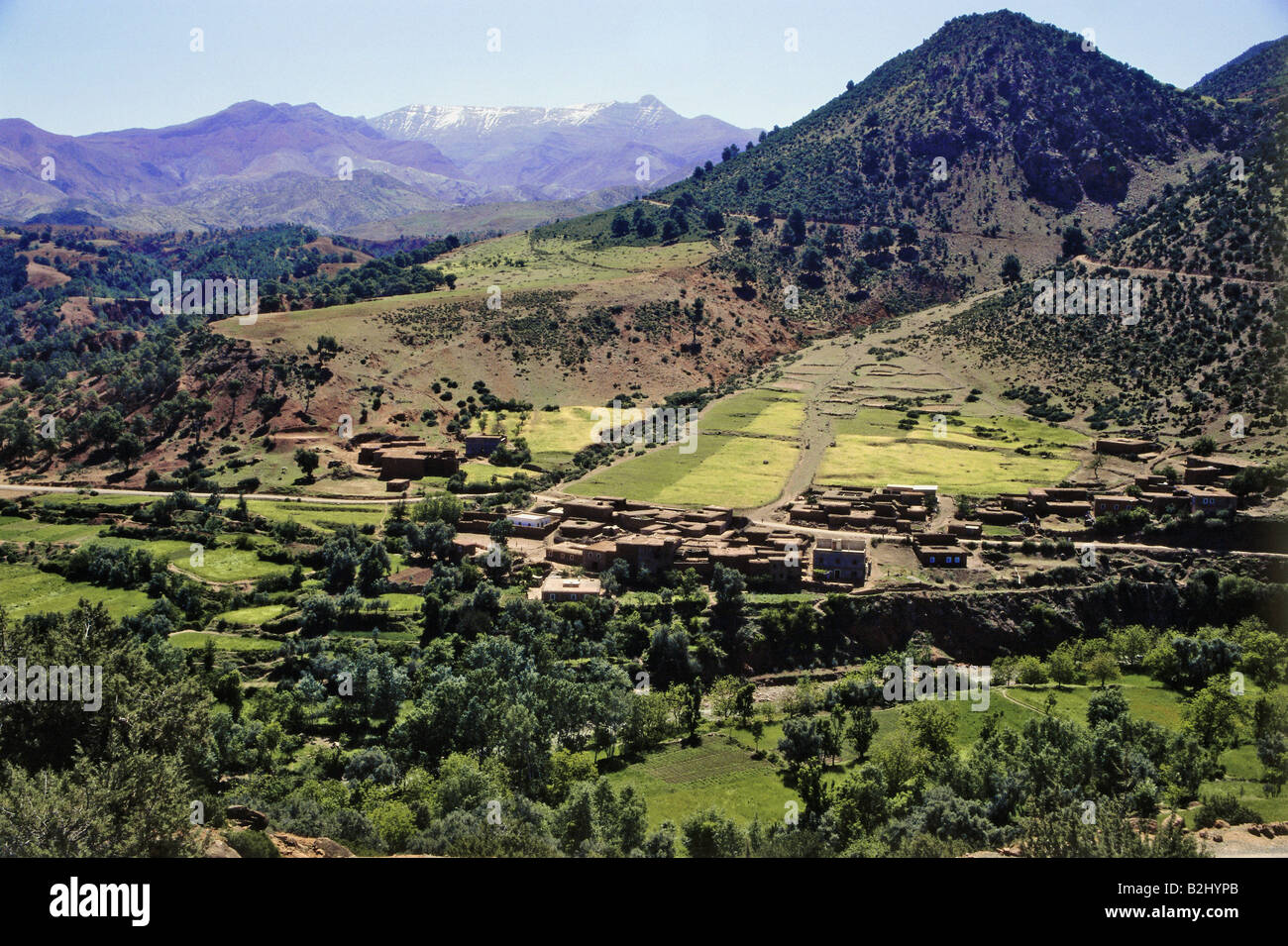 geography / travel, Morocco, Haut Atlas, settlement between Marrakech ...